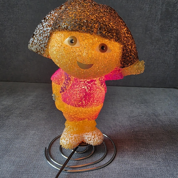 Other | Nick Vtg Dora The Explorer Light Up Acrylic Figure Lamp Works ...